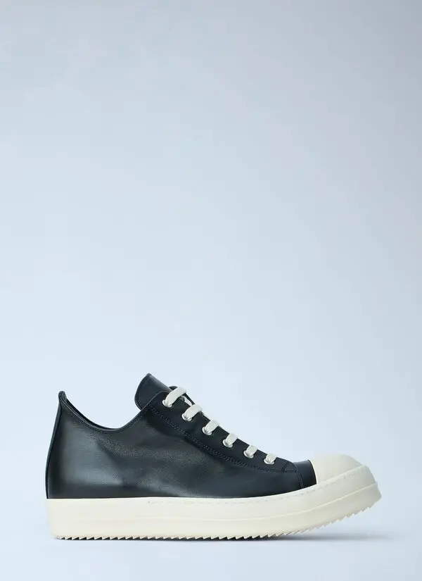 Rick Owens Leather Low-top Sneakers