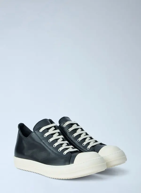 Rick Owens Leather Low-top Sneakers