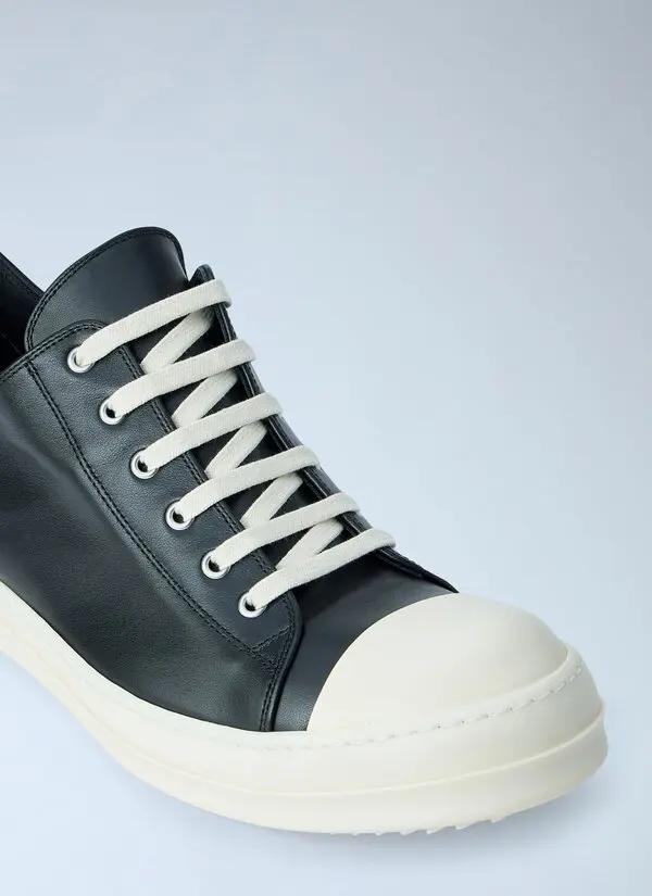 Rick Owens Leather Low-top Sneakers