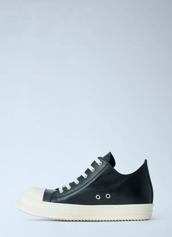 Rick Owens Leather Low-top Sneakers