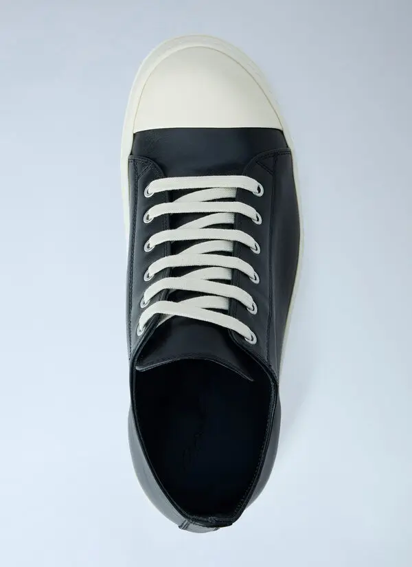 Rick Owens Leather Low-top Sneakers