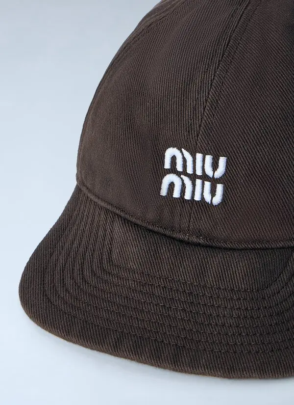 Miu Miu Denim Baseball Cap