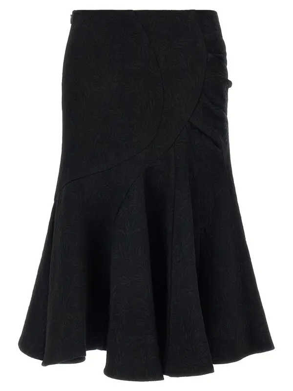 Dries Van Noten Sibel Midi Skirt - Black