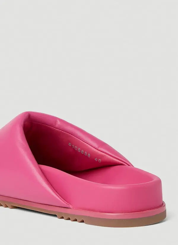 Rick Owens Leather Slider Sandals