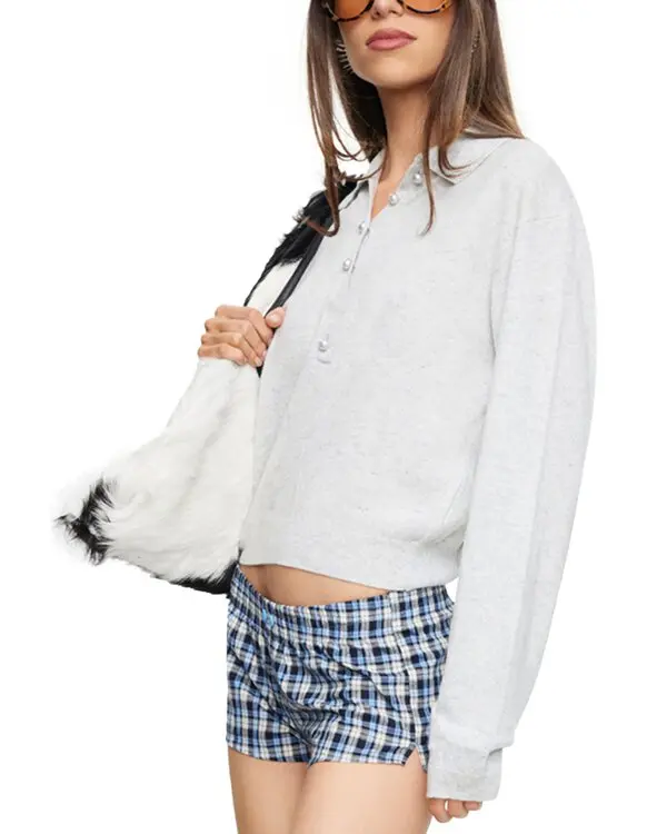 Lioness Coco Knit Button Placket Top