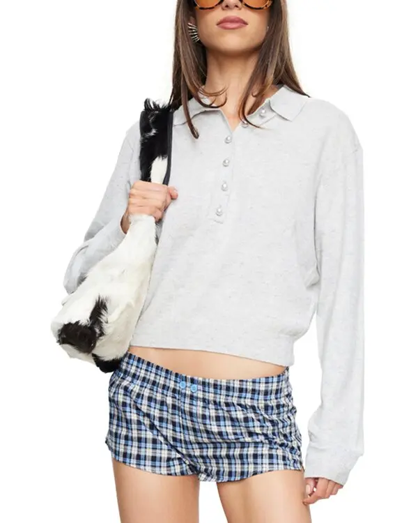Lioness Coco Knit Button Placket Top