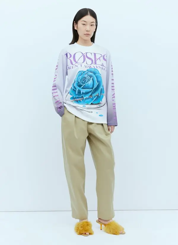 Burberry Cotton Twill Side Buckle Pants