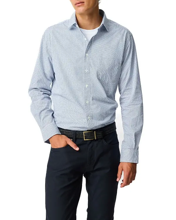 Rodd & Gunn Edbrooke Hill Geo Print Long Sleeve Shirt