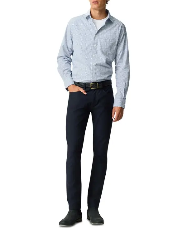 Rodd & Gunn Edbrooke Hill Geo Print Long Sleeve Shirt