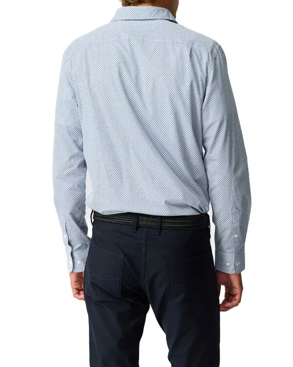 Rodd & Gunn Edbrooke Hill Geo Print Long Sleeve Shirt