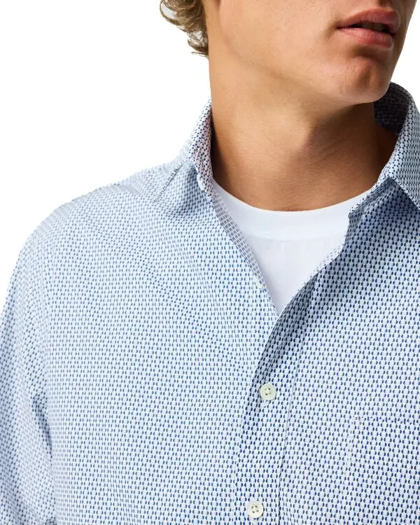 Rodd & Gunn Edbrooke Hill Geo Print Long Sleeve Shirt