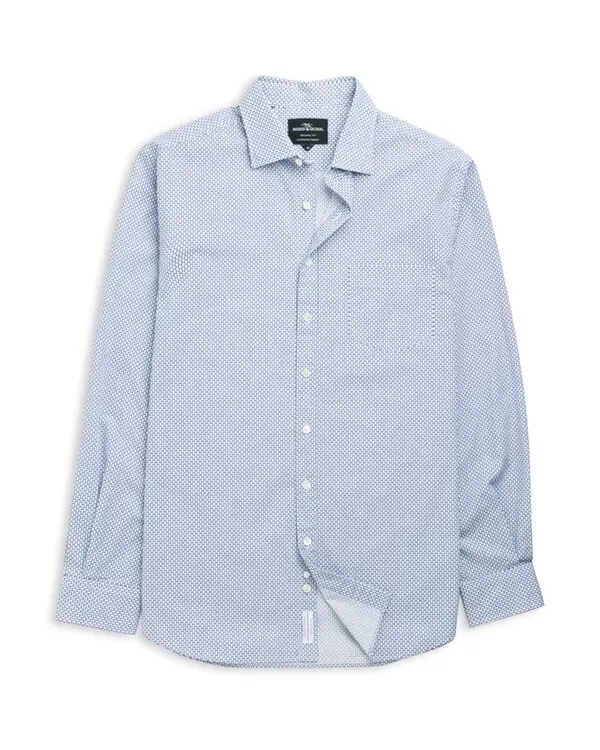 Rodd & Gunn Edbrooke Hill Geo Print Long Sleeve Shirt