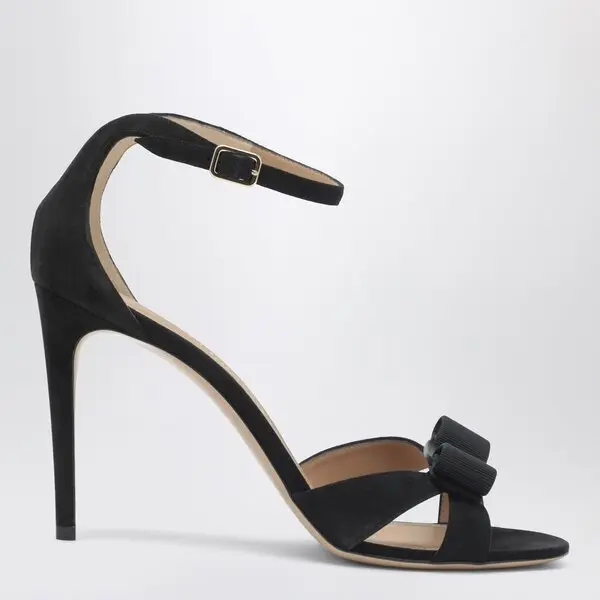 FERRAGAMO Vara Bow Suede Sandal