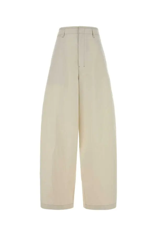 LEMAIRE Cotton Wide-leg Pant - White