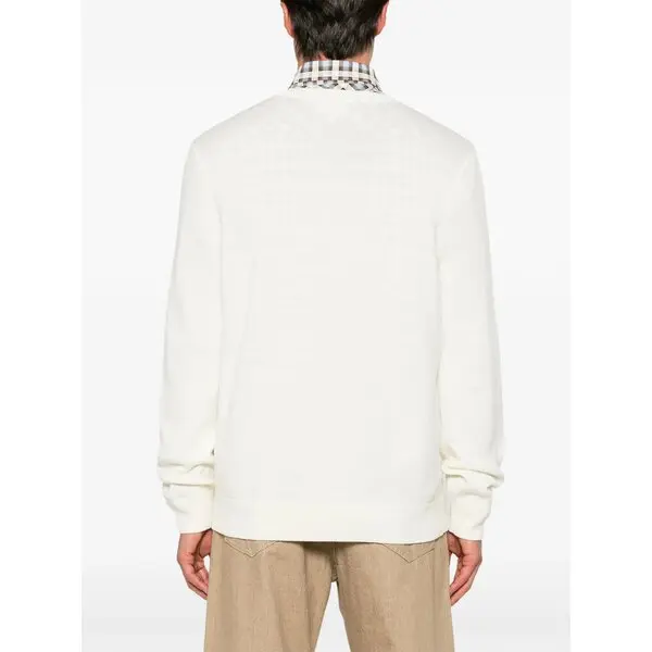 A.p.c. Virgin Wool Logo-embroidered Crew Neck Jumper