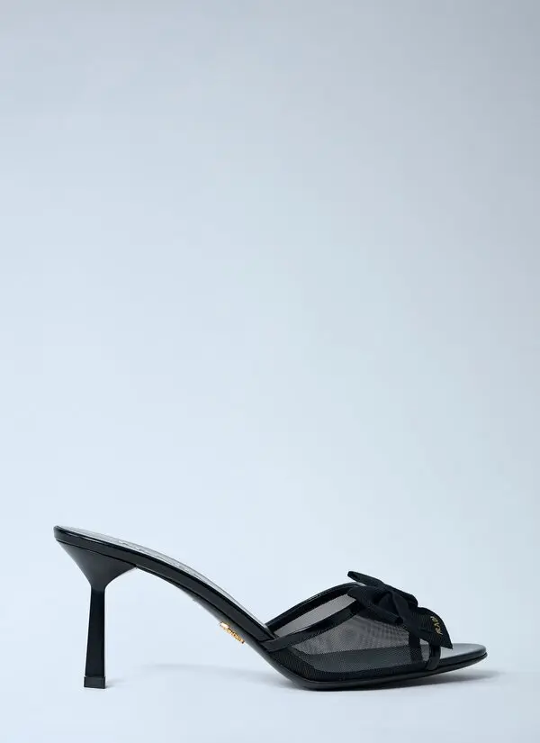Prada Mesh Heeled Mules