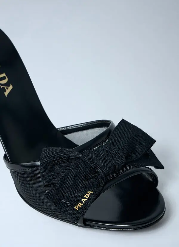 Prada Mesh Heeled Mules