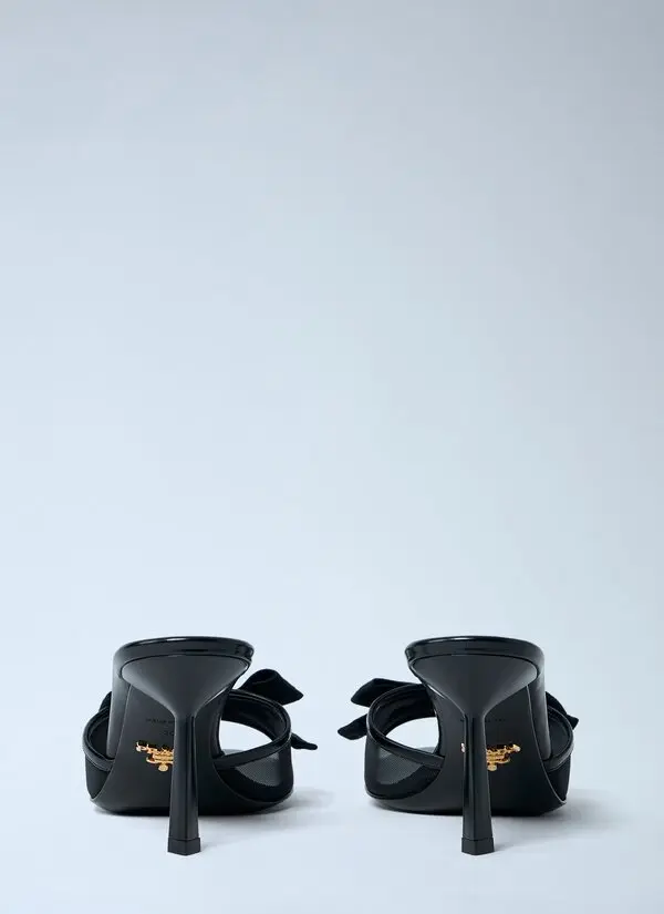 Prada Mesh Heeled Mules