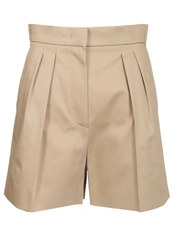 Max Mara Stretch Cotton Satin Shorts