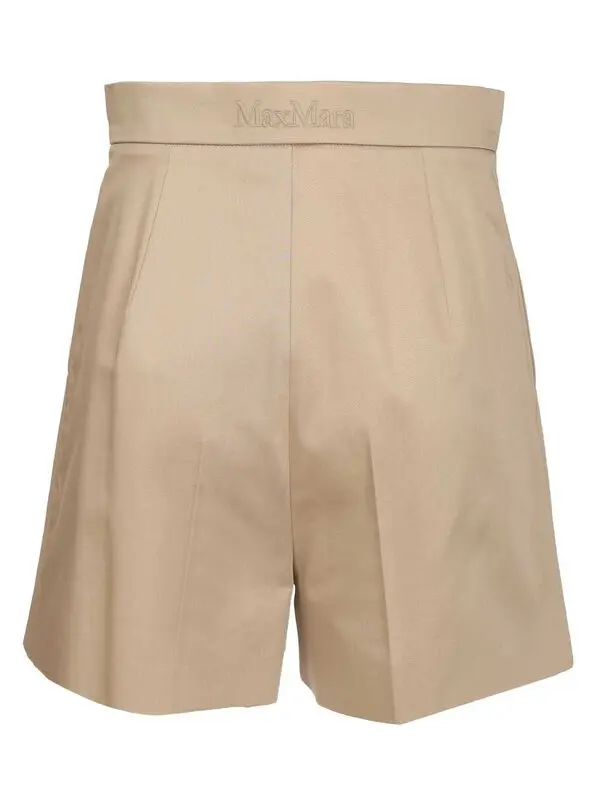 Max Mara Stretch Cotton Satin Shorts