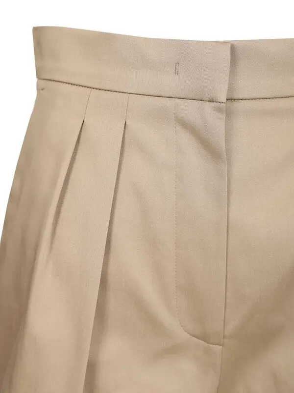 Max Mara Stretch Cotton Satin Shorts