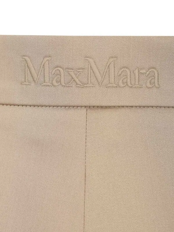 Max Mara Stretch Cotton Satin Shorts