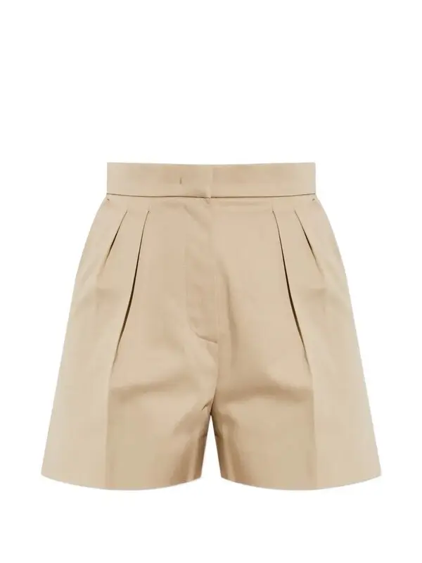 Max Mara Stretch Cotton Satin Shorts