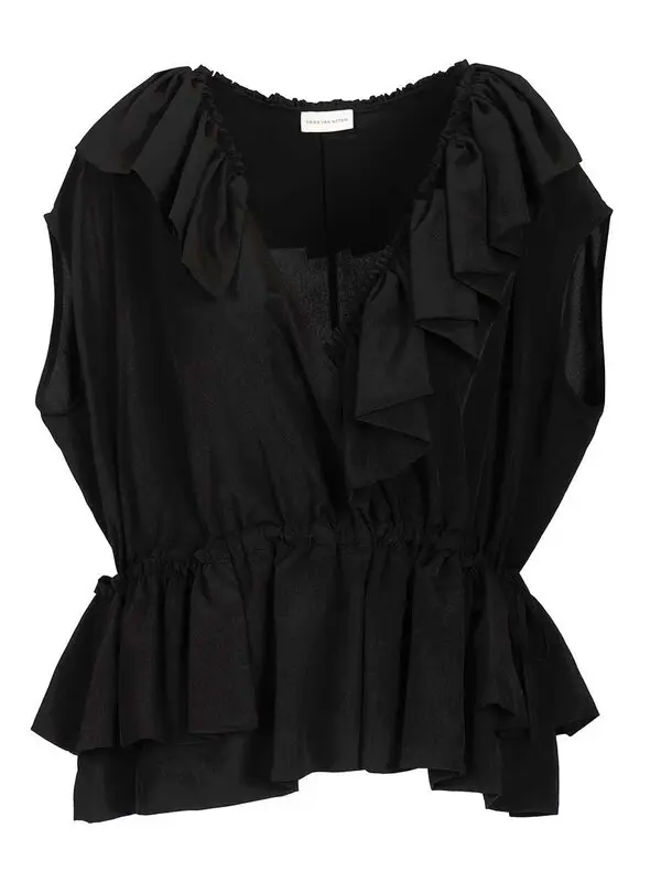 Dries Van Noten Jersey Top With Belt