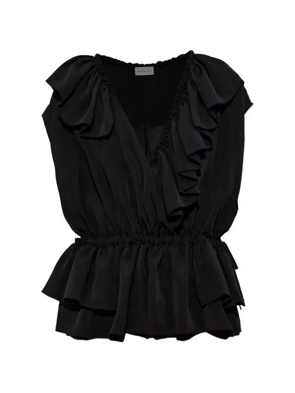 Dries Van Noten Jersey Top With Belt