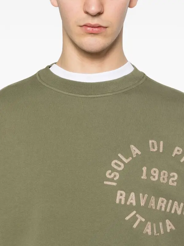 Stone Island Organic Cotton Crewneck Sweatshirt
