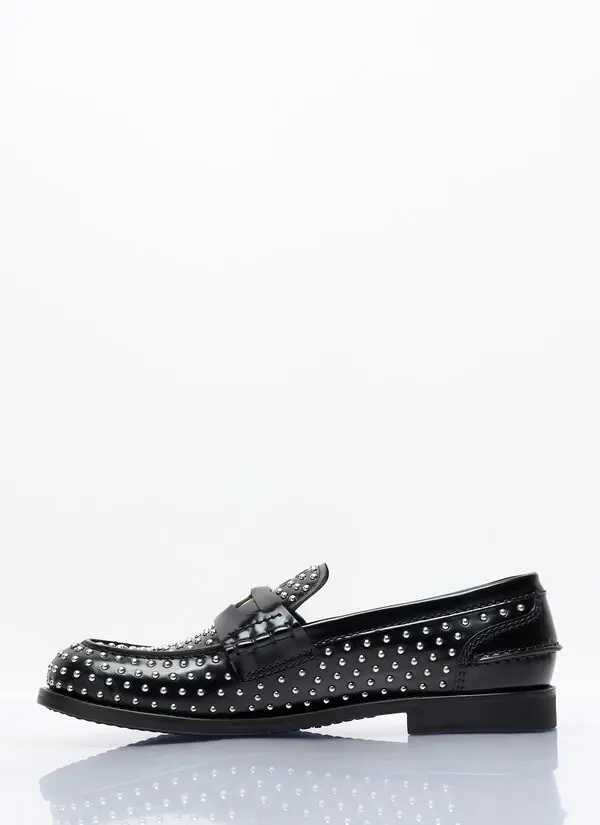 Miu Miu Studded Leather Loafers