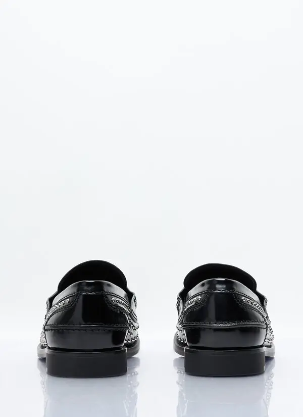 Miu Miu Studded Leather Loafers