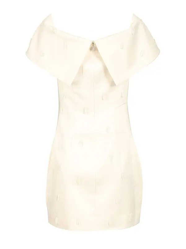 ROTATE BY BIRGER CHRISTENSEN Satin Beaded Mini Dress