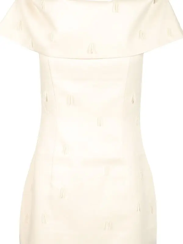 ROTATE BY BIRGER CHRISTENSEN Satin Beaded Mini Dress