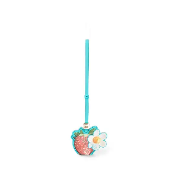 GANNI Strawberry Motif Keyring And Chain