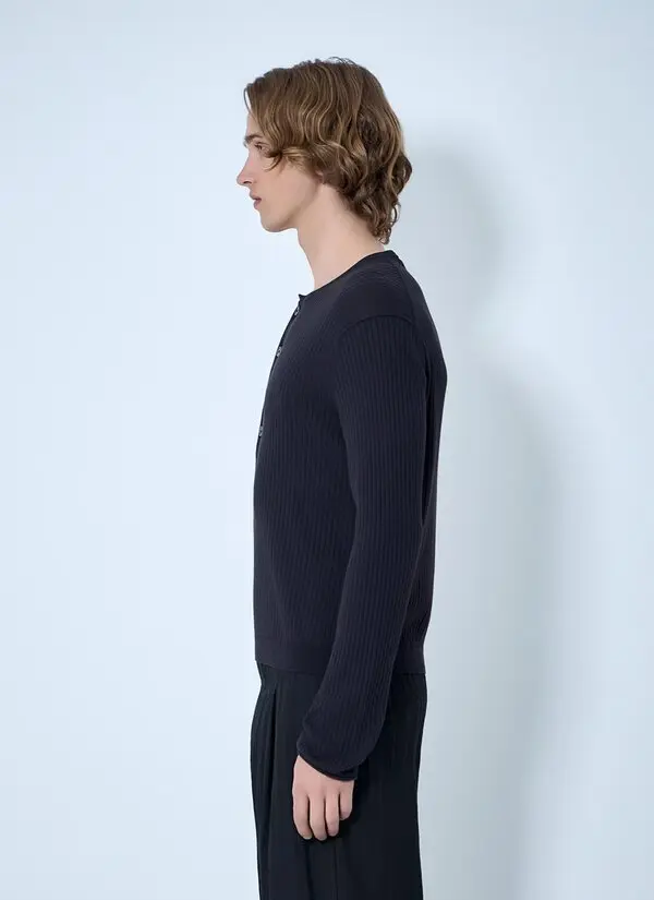 Our Legacy Fine Knit Cotton Crepe Henley