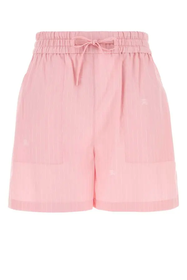 Burberry Embroidered Poplin Shorts