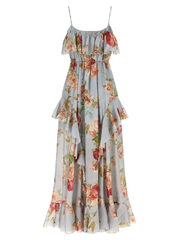 Zimmermann Roselight Silk Habotai Maxi Dress