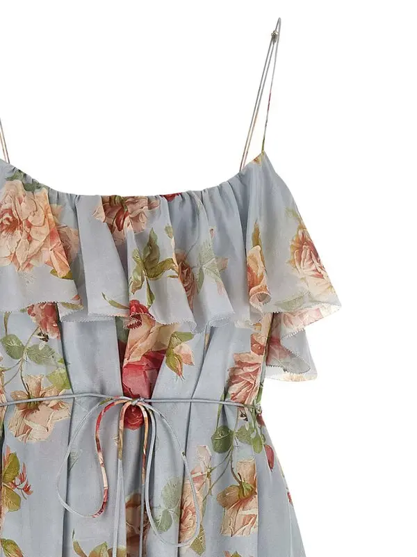 Zimmermann Roselight Silk Habotai Maxi Dress