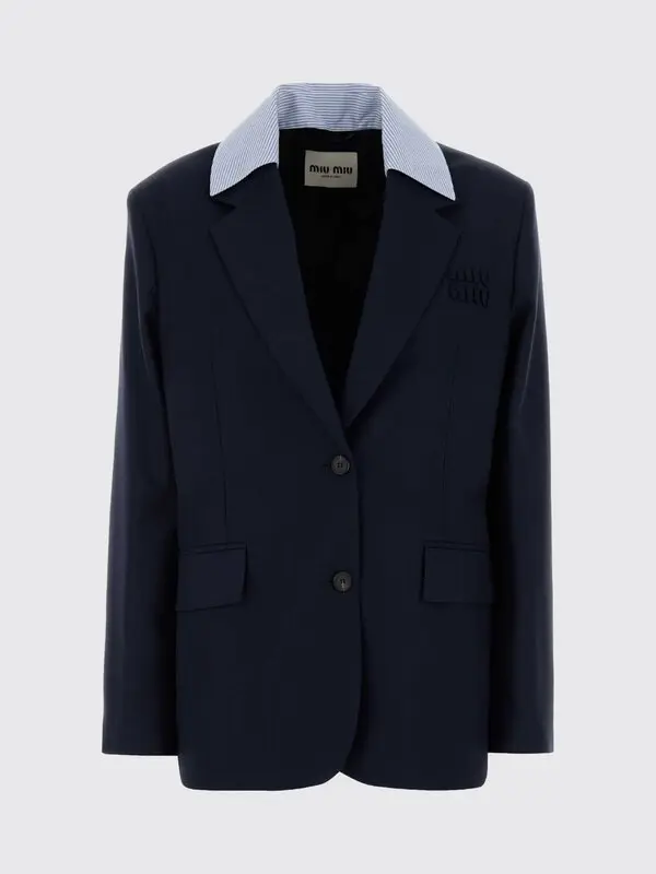 Miu Miu Virgin Wool Tailored Jacket
