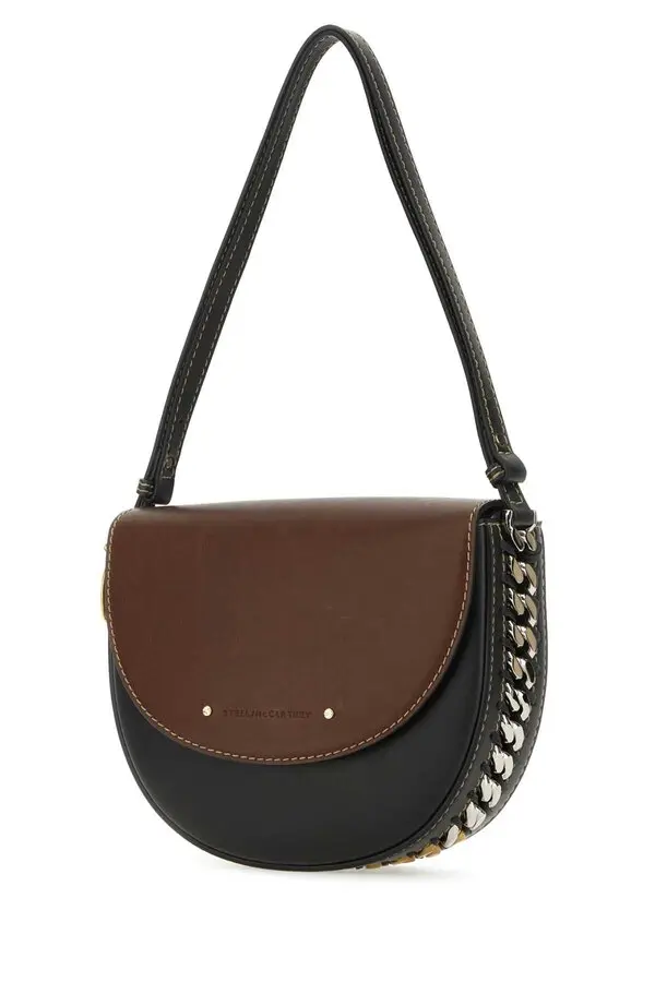 Stella McCartney Two-tone Alter Mat Medium Frayme Shoulder Bag