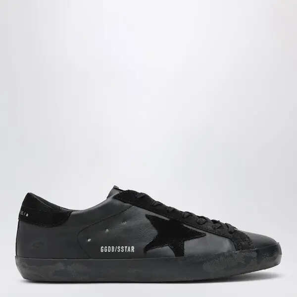 GOLDEN GOOSE Super-star Sneakers In Leather And Suede - Black
