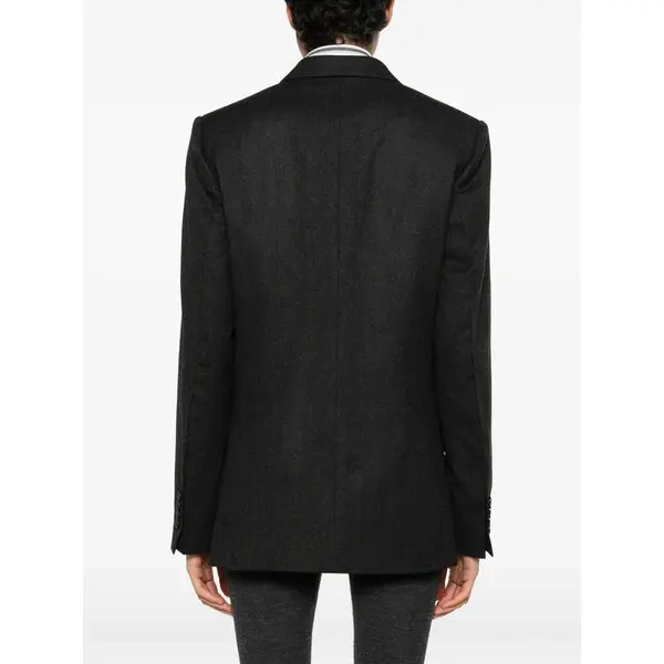 Victoria Beckham Wool Peak Lapels Double-breasted Blazer