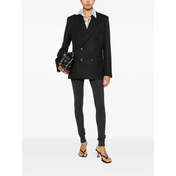 Victoria Beckham Wool Peak Lapels Double-breasted Blazer