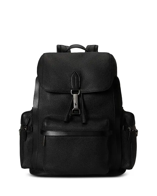 Polo Ralph Lauren Polo Id Pebble Leather Backpack