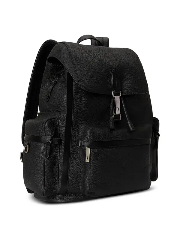 Polo Ralph Lauren Polo Id Pebble Leather Backpack