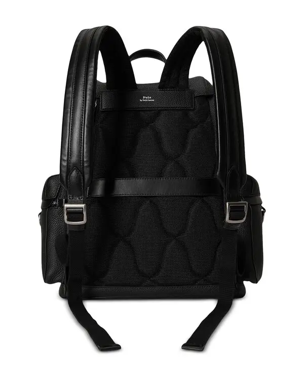 Polo Ralph Lauren Polo Id Pebble Leather Backpack