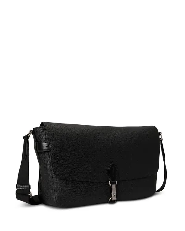 Polo Ralph Lauren Polo Id Pebble Leather Messenger Bag