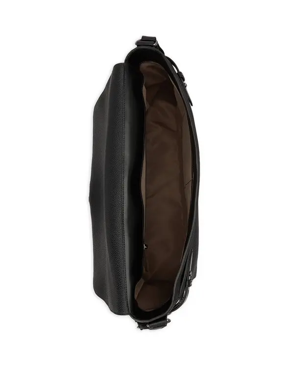 Polo Ralph Lauren Polo Id Pebble Leather Messenger Bag