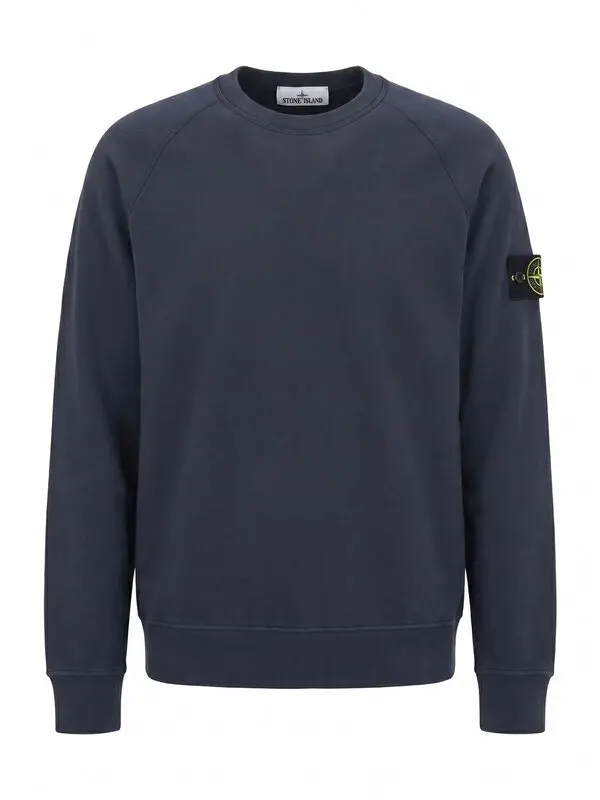 Stone Island Organic Cotton Fleece Sweatshirt